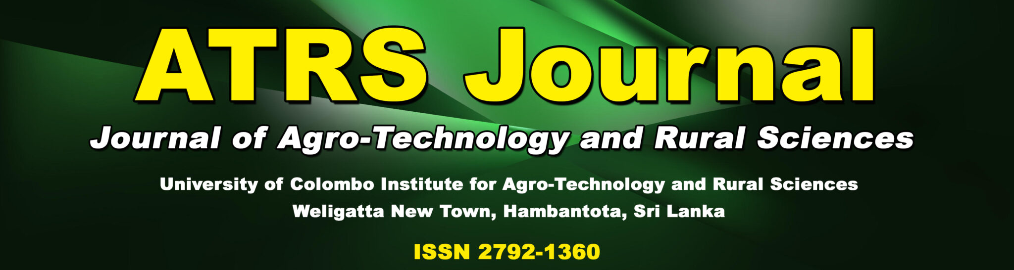 ATRS Journal | University of Colombo Institute of Agro - Technology and ...