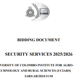 University of Colombo Institute of Agro - Technology and Rural Sciences ...